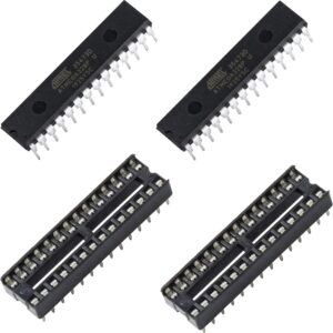 2pcs atmega328p-pu atmega328p with bootloader and ic socket compatible for arduino