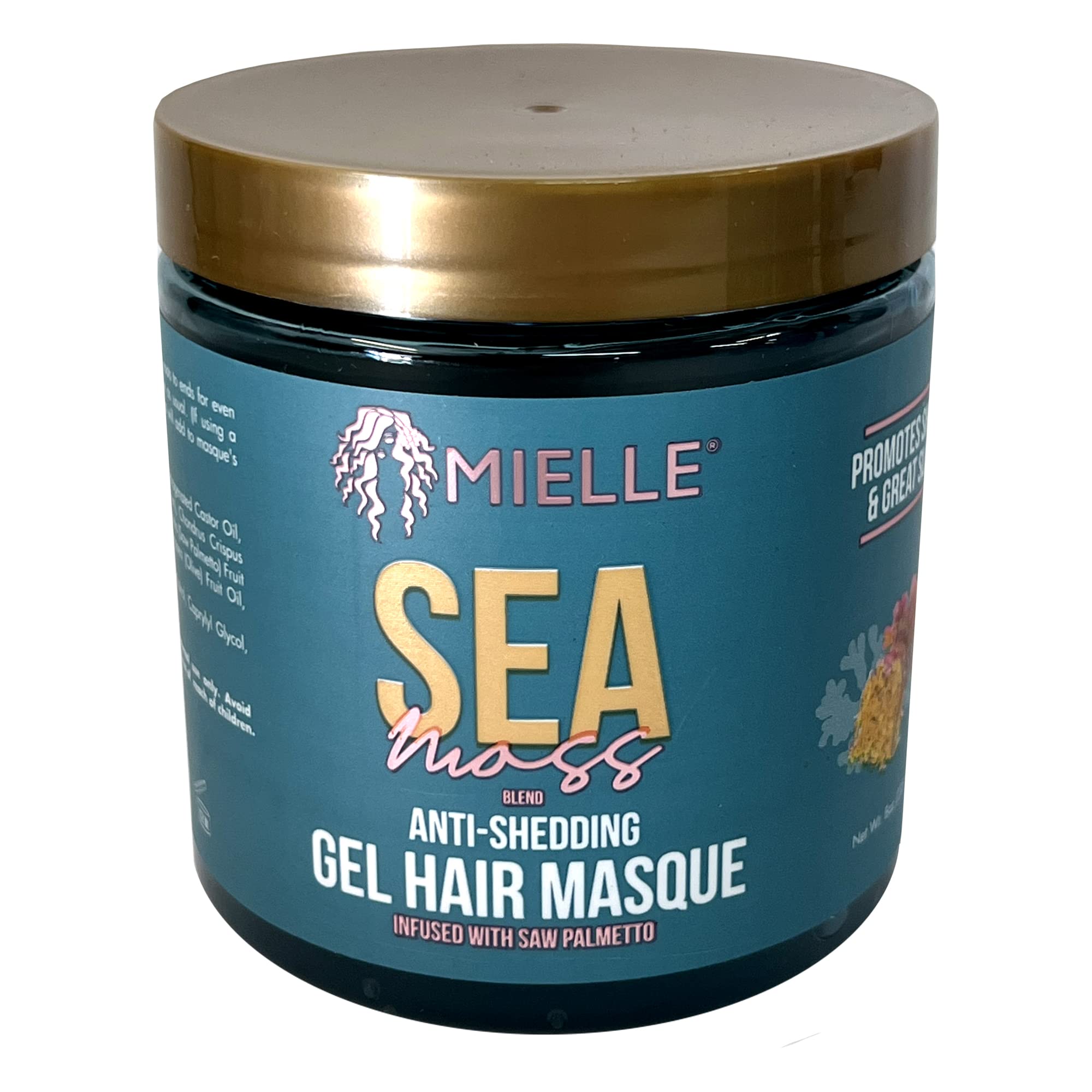 Mielle Sea Moss Blend Collection - Anti-Shedding Shampoo, Conditioner, Hair Masque 3 PCS Bundle Set