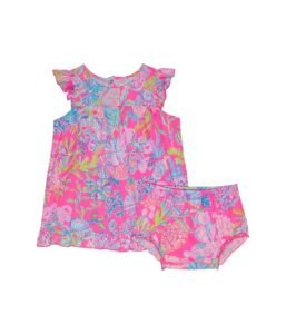 lilly pulitzer baby girl's cecily dress (infant) pink isle 12-18 months