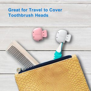 Mspan Electric Toothbrush Head Cover: Toothbrush Cap Travel Protector Plastic Brush Pod - 6 Packs