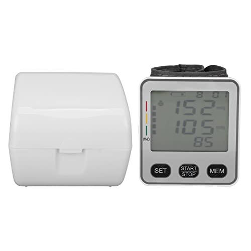 Digital Sphygmomanometer, Voice Function Simple Operation LCD Display Blood Pressure Monitor for Travel