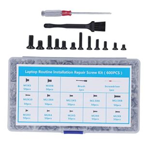 computer screw, electronic repair screws kit flat head 600pcs for laptop