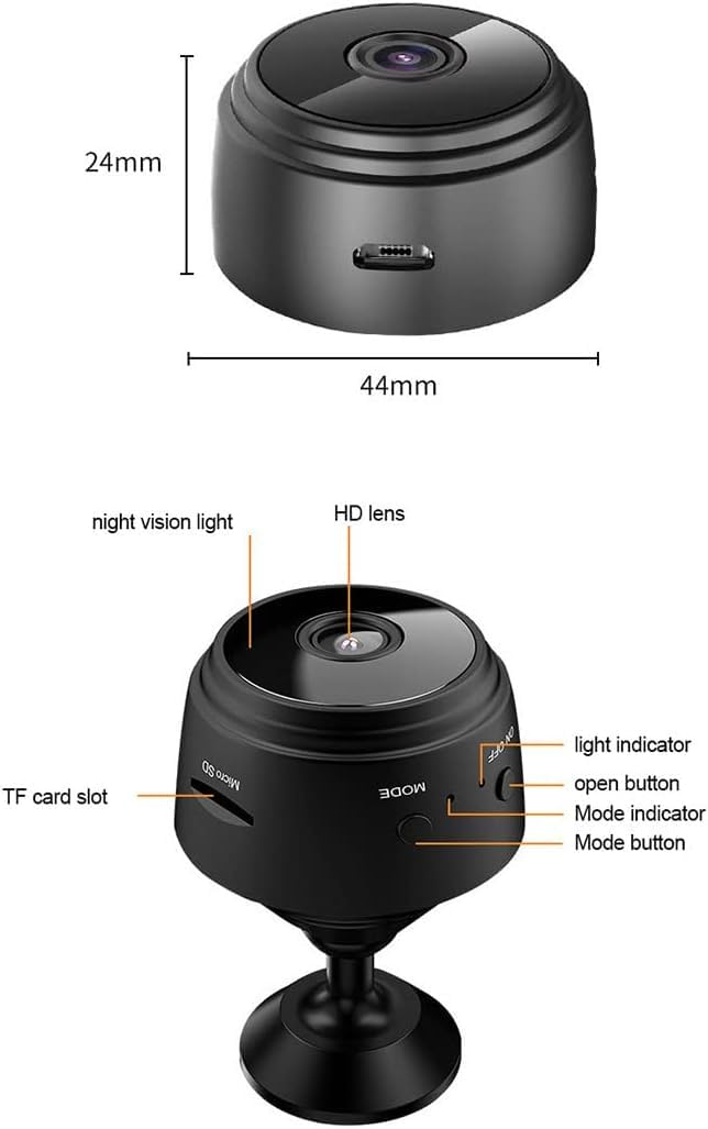 Enzemit A9 Mini Camera WiFi 1080P HD IP Camera Home Security Magnetic Wireless Mini Camcorder Micro Video Surveillance Camera with IR Night Vision