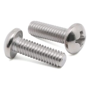 5/16-18 x 3/4" pan head machine screws, full thread, 304 stainless steel 18-8, pack of 10