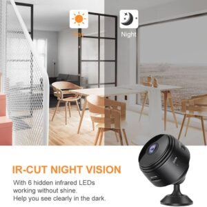 Enzemit A9 Mini Camera WiFi 1080P HD IP Camera Home Security Magnetic Wireless Mini Camcorder Micro Video Surveillance Camera with IR Night Vision