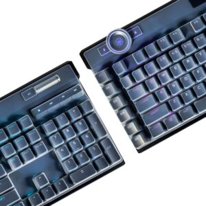 Silicone Keyboard Skin Cover Compatible for Corsair K100 RGB Mechanical Gaming Keyboard, Corsair K100 RGB Optical-Mechanical Gaming Keyboard (Clear)