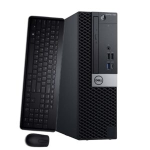 dell optiplex 7060 sff desktop computer pc | intel 8th gen i7-8700 (6 core) | 16gb ddr4 ram 512gb nvme m.2 ssd | built-in wifi 6e & bluetooth 5.2 | windows 11 pro | wireless keyboard & mouse(renewed)