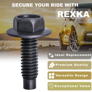 Rexka 15pcs 5/16"-18 X 1" Hex Washer Head Spin Lock Body Bolts