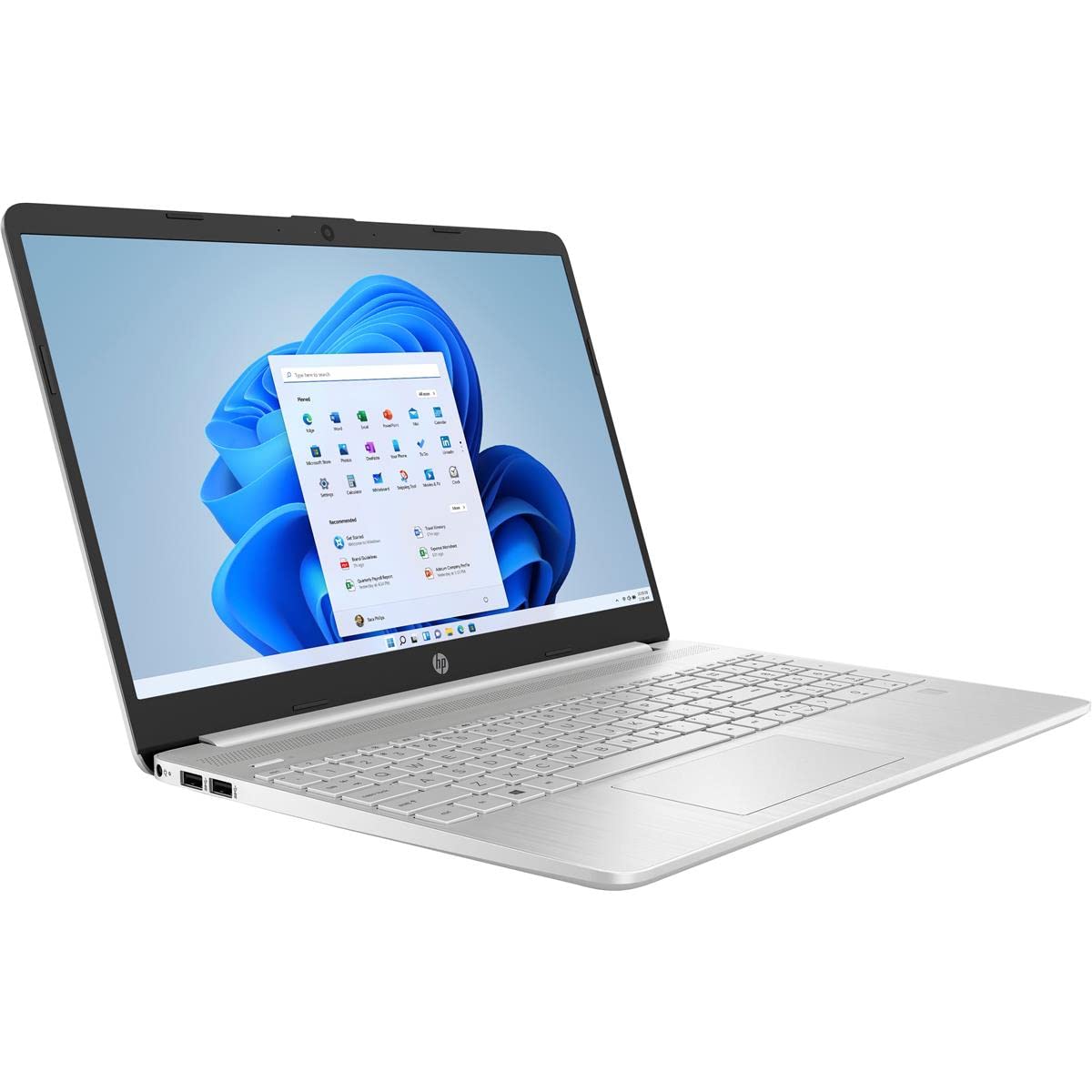 HP 15-ef1183od 15.6" Full HD Notebook Computer, AMD Ryzen 7 5700U 1.8GHz, 16GB RAM, 256GB SSD, Windows 11 Home, Natural Silver - Refurbished