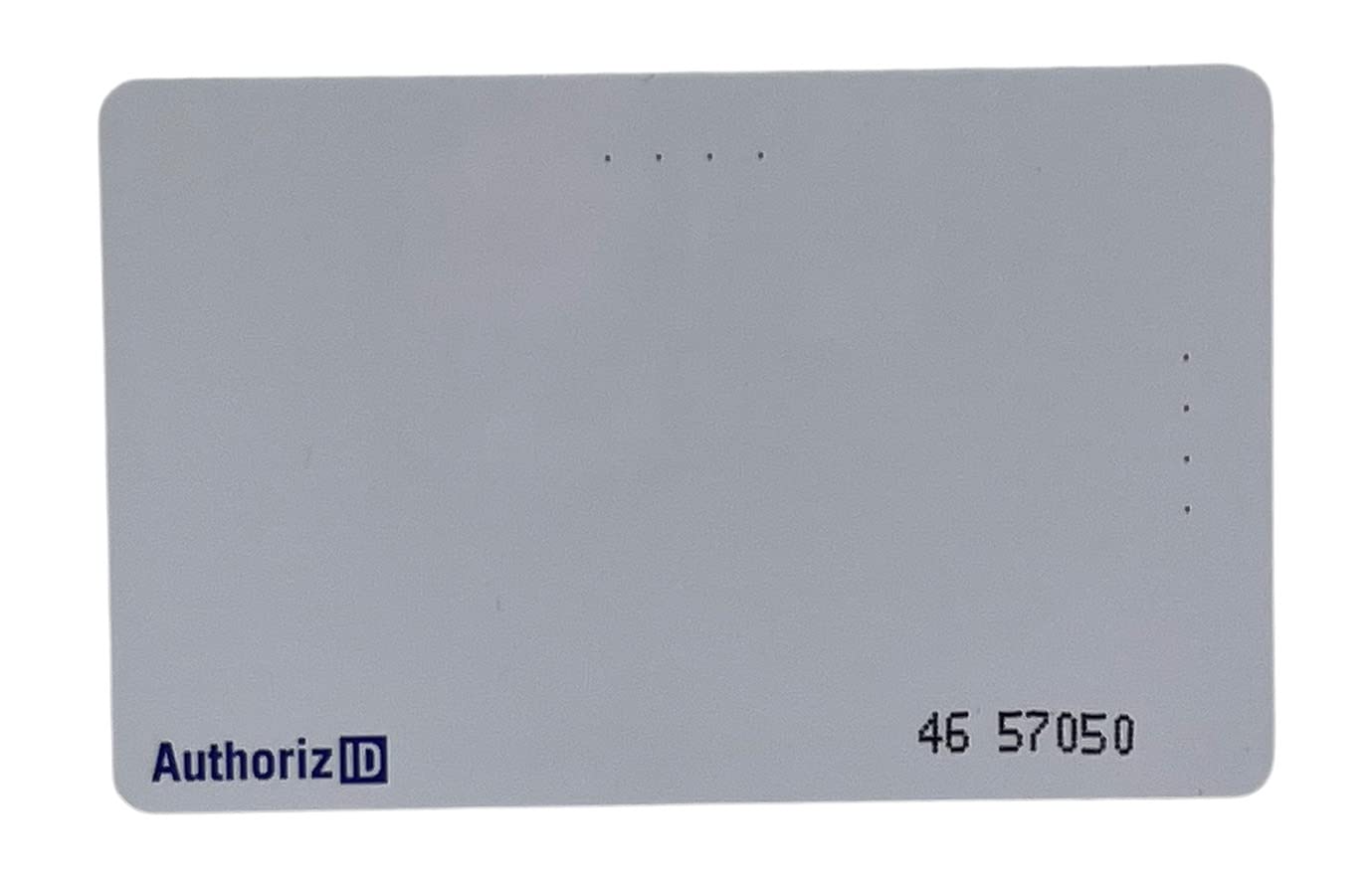 AuthorizID 5 – 26 Bit H10301 125 KHz Printable CR80 Proximity Card Wiegand chip. Compatible with 1386 1326 7610 1586 1391 and 1346. Works with Nearly All Access Control Systems. Free tech Support.