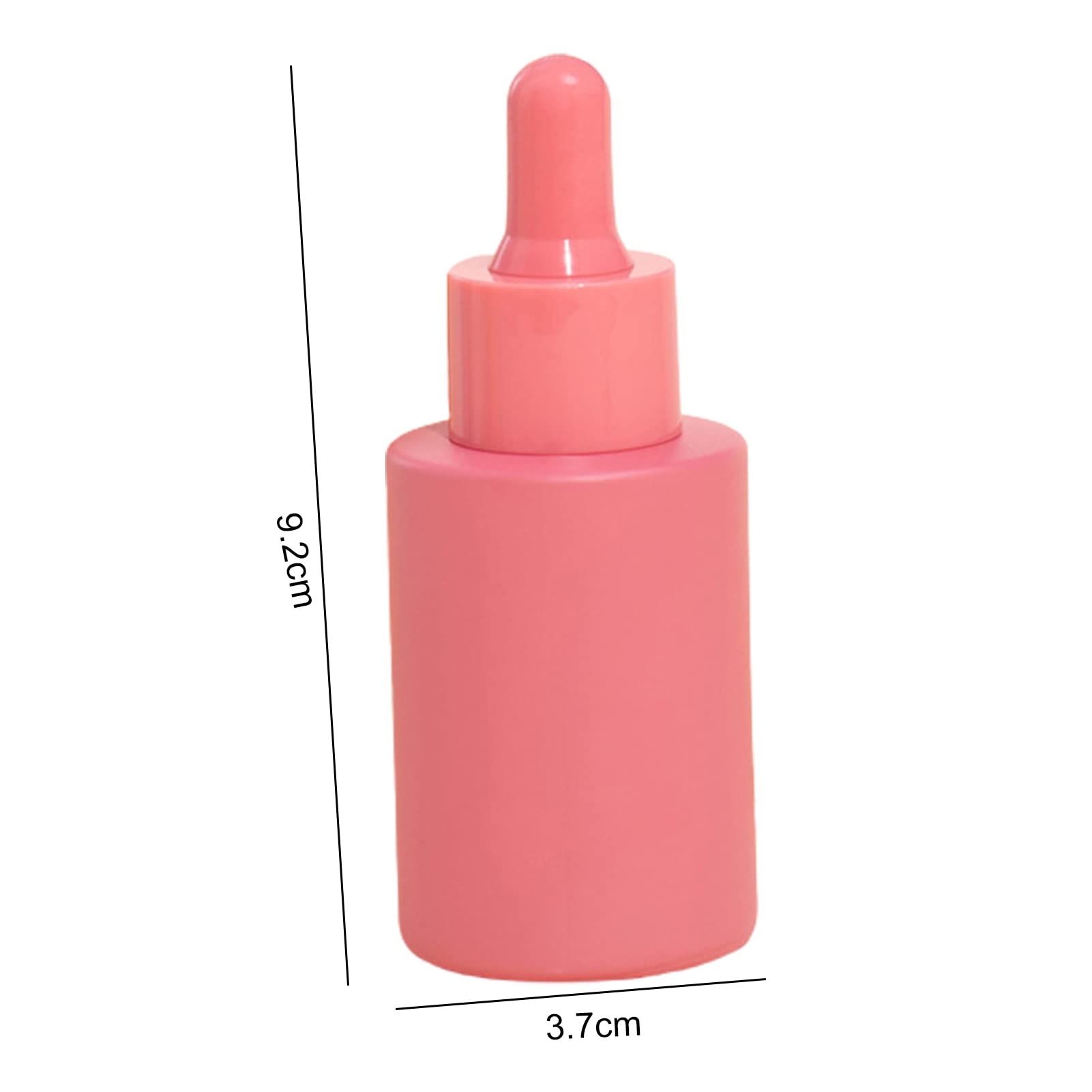 Bluelans Glass Dropper Bottle, 30ml Glass Tincture Bottle with Eye Dropper for Essential Oils, Liquids, Refillable Leakproof Travel Bottle with Dropper Pipette Pink A