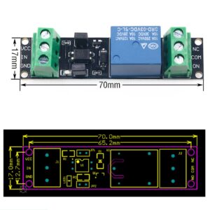 ANMBEST Relay Module with Optocoupler High/Low Level Trigger for Arduino (3, 3V Relay 1 Channel)