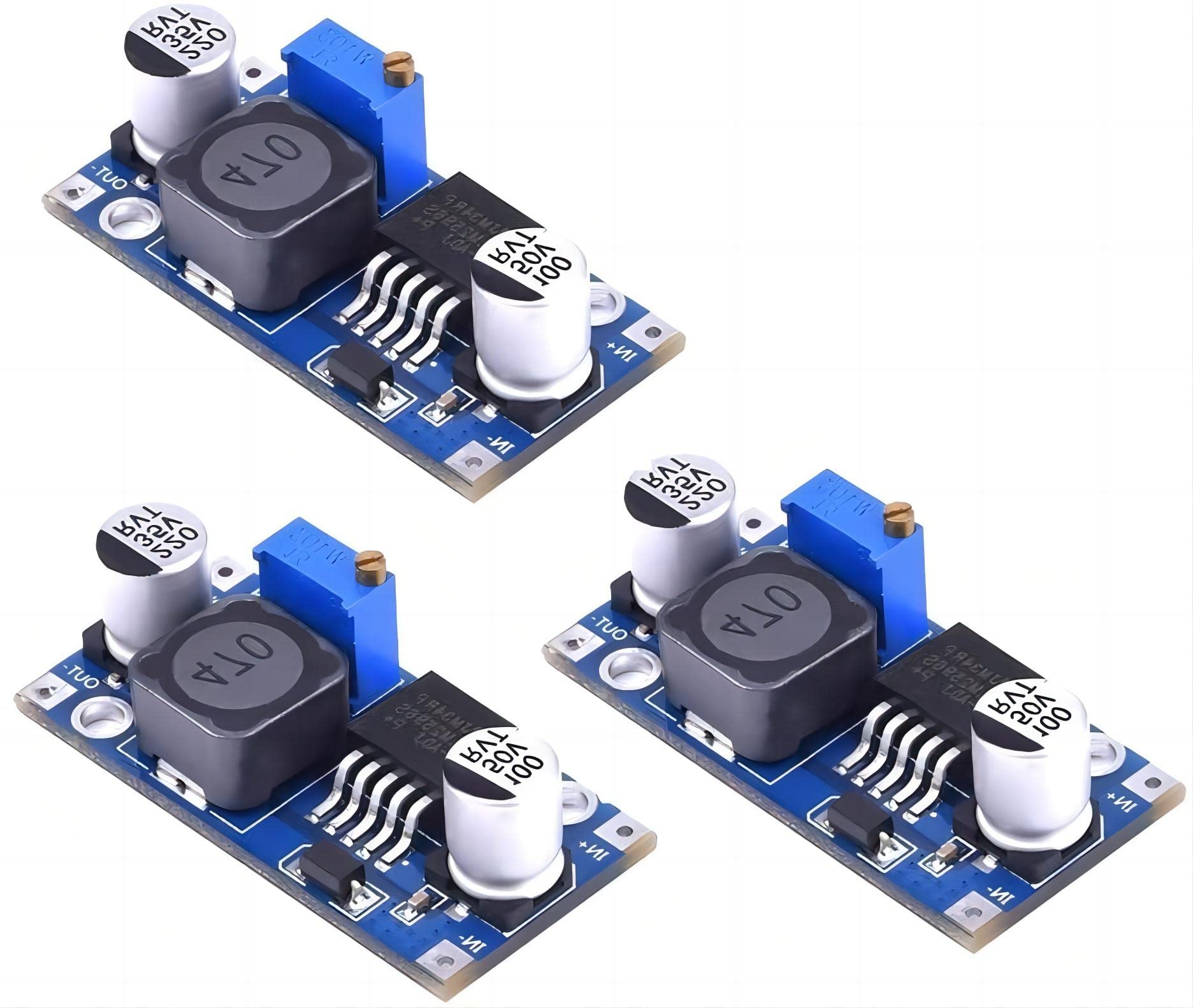 WWZMDiB LM2596 Voltage Regulator DC to DC Converter 3.2-35V to 1.25-30V Buck Converter (3Pcs)