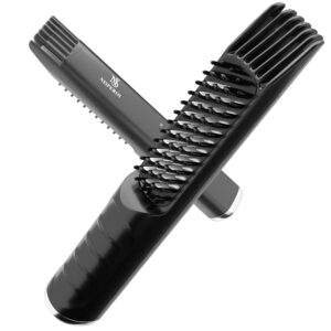 cordless beard straightener, 3-in-1 cordless beard straightening comb - brush for men.