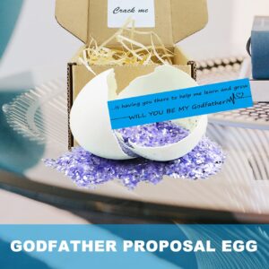 MUFUN Godfather Proposal Egg, Will You Be My Godfather, Be My Godfather Egg with Surprise for Best Friend, Brothers, Uncles