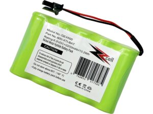 zzcell® battery replacement for ge interlogix simon xti, xti-5 alarm security system 600-xti-bat wireless control panel 6v 2200mah