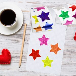 Large Star Stickers 500PCS Large Sparkling Star Stickers for Envelopes Glitter Wish Stickers Holiday Decorations Classroom Graduation Reward Supplies