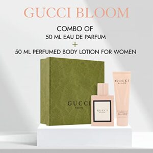 Gucci Bloom Eau De Parfum and Scented Lotion Gift Set Perfume for Women 1.6 oz and Perfumed Lotion for Women 1.6 oz