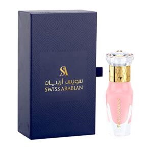 Swiss Arabian Pink Musk For Unisex - Luxury Products From Dubai - Long Lasting Personal Perfume Oil - A Seductive, Exceptionally Made, Signature Fragrance - The Luxurious Scent Of Arabia - 0.4 Oz