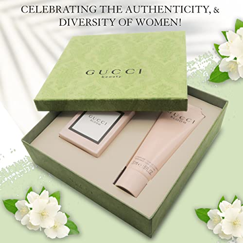 Gucci Bloom Eau De Parfum and Scented Lotion Gift Set Perfume for Women 1.6 oz and Perfumed Lotion for Women 1.6 oz