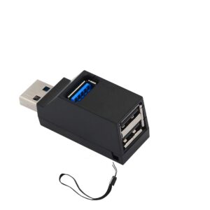 shanfeilu usb hub 90 degree splitter 3 port usb 3.0 adapter portable powered data usb hub high speed transfer for pc laptop usb flash drives black