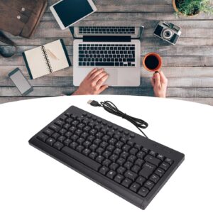 ASHATA 95 Keys Wired Mechanical Gaming Keyboard 60 Percent, Compact Mini Keyboard for Home Office Desktop Computer Laptop, Hot Swappable, Plug and Play, Black(Arabic)