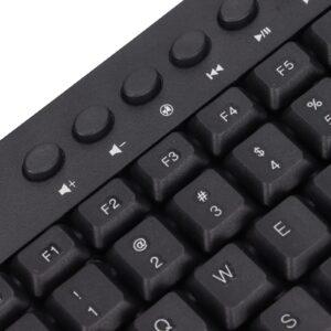 ASHATA 95 Keys Wired Mechanical Gaming Keyboard 60 Percent, Compact Mini Keyboard for Home Office Desktop Computer Laptop, Hot Swappable, Plug and Play, Black(Arabic)