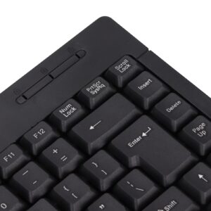 ASHATA 95 Keys Wired Mechanical Gaming Keyboard 60 Percent, Compact Mini Keyboard for Home Office Desktop Computer Laptop, Hot Swappable, Plug and Play, Black(Arabic)