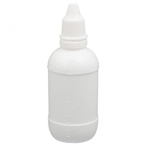 sourcing map pe plastic dropping bottle squeeze dropper storage container 50ml white