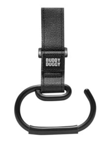 nonslip stroller hook for hanging diaper bags, purse, shopping on strollers buddyduggy