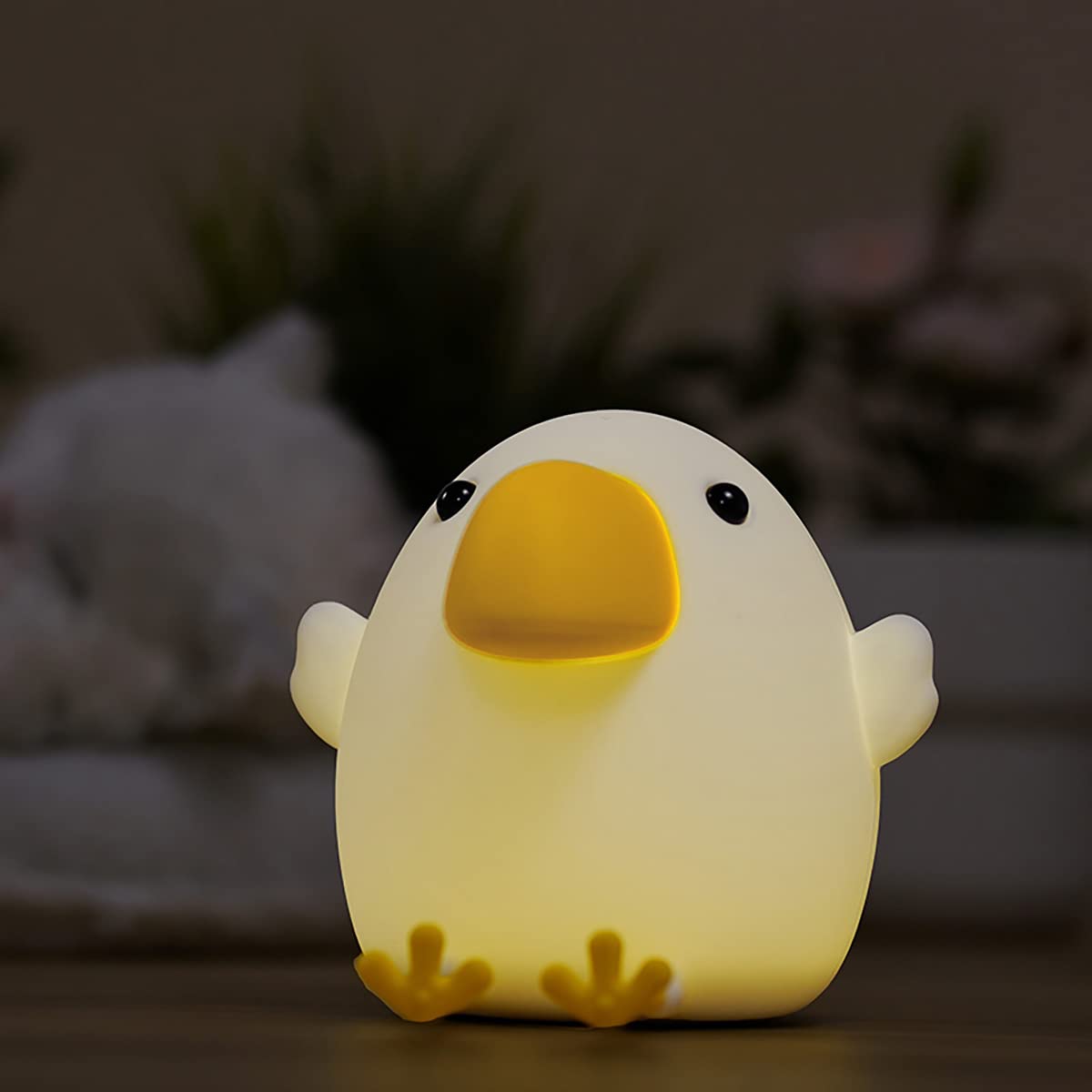 LEDHOLYT Kids Night Light, Cute Silicone Bird Nursery Lamp for Baby and Toddler,Animal Night Light for Boys and Girls,Squishy Night Light for Bedroom and Kids Room,Kids Gift (Bird)