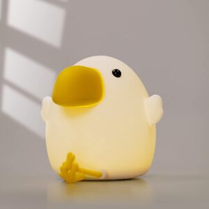 LEDHOLYT Kids Night Light, Cute Silicone Bird Nursery Lamp for Baby and Toddler,Animal Night Light for Boys and Girls,Squishy Night Light for Bedroom and Kids Room,Kids Gift (Bird)