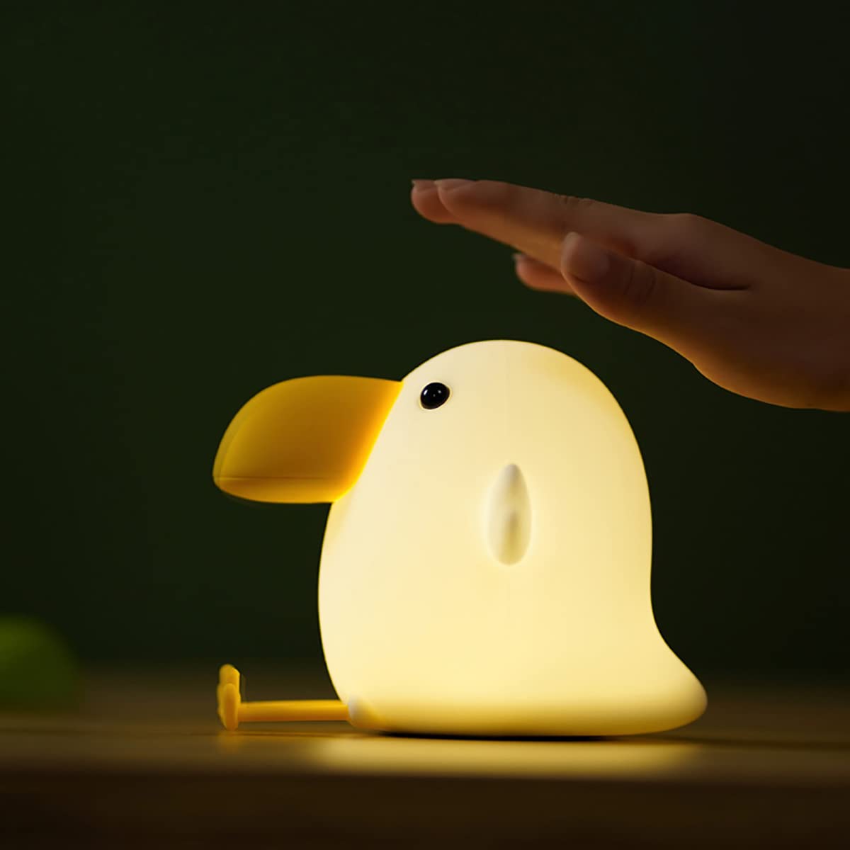 LEDHOLYT Kids Night Light, Cute Silicone Bird Nursery Lamp for Baby and Toddler,Animal Night Light for Boys and Girls,Squishy Night Light for Bedroom and Kids Room,Kids Gift (Bird)