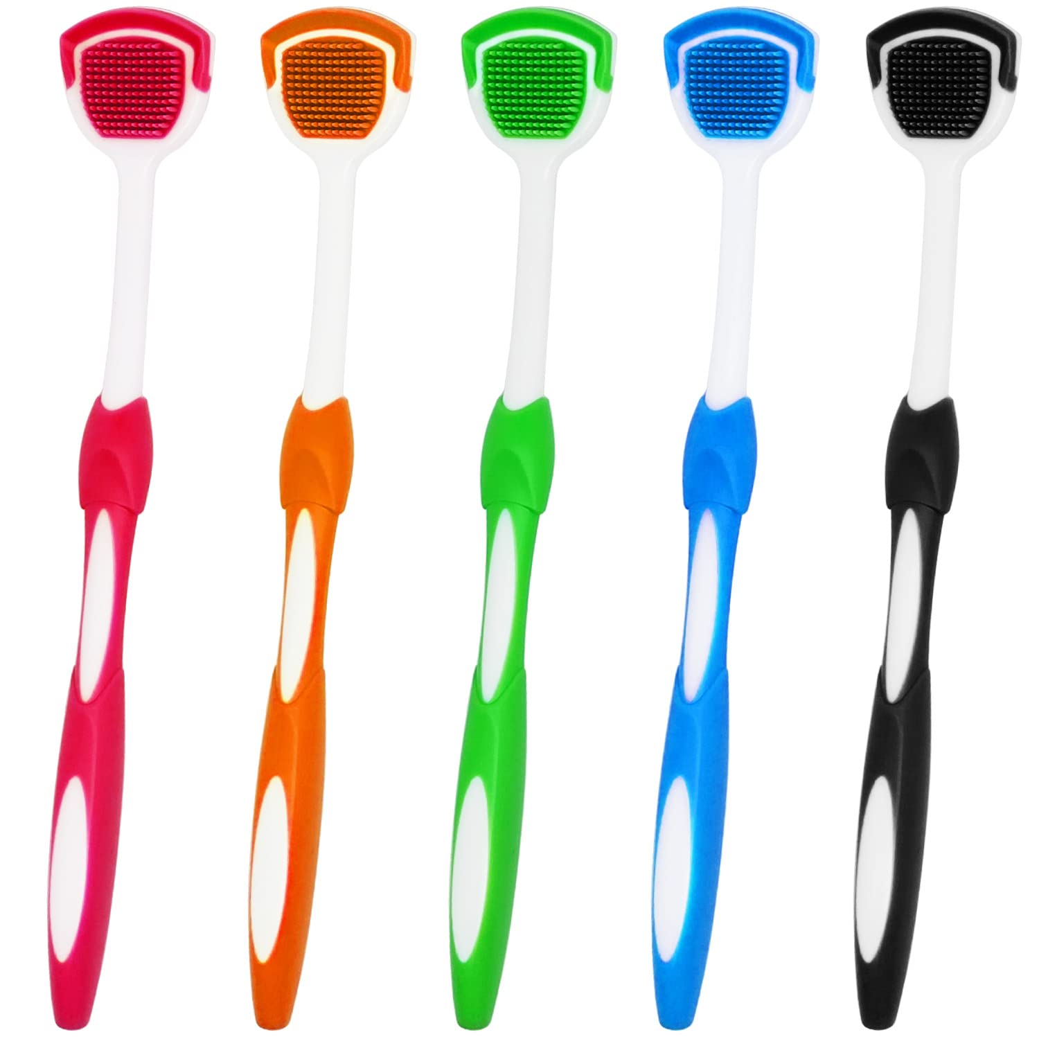 Tongue Brush, Tongue Scraper, Tongue Cleaner, Tongue Scraper Brush, Tongue Scraper Cleaner, Tongue Brushes, Helps Fight Bad Breath, 5 Tongue Scrapers, 5 Pack