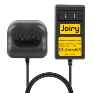 joiry 7.4v li-ion charger 902667 compatible with paslode 902654 902600 b20543a b20543 cf325li 918000 im250a li battery (not for ni-mh/ni-cd battery)