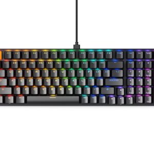 Glorious Gaming Keyboard - GMMK 2 - TKL Hot Swappable Mechanical Keyboard, Red Switches, Wired, TKL Gaming Keyboard, Compact Keyboard - Full Size Keyboard (Black RGB Keyboard) (Renewed)