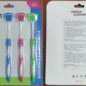 Tongue Brush, Tongue Scraper, Tongue Cleaner, Tongue Scraper Brush, Tongue Scraper Cleaner, Tongue Brushes, Helps Fight Bad Breath, 5 Tongue Scrapers, 5 Pack