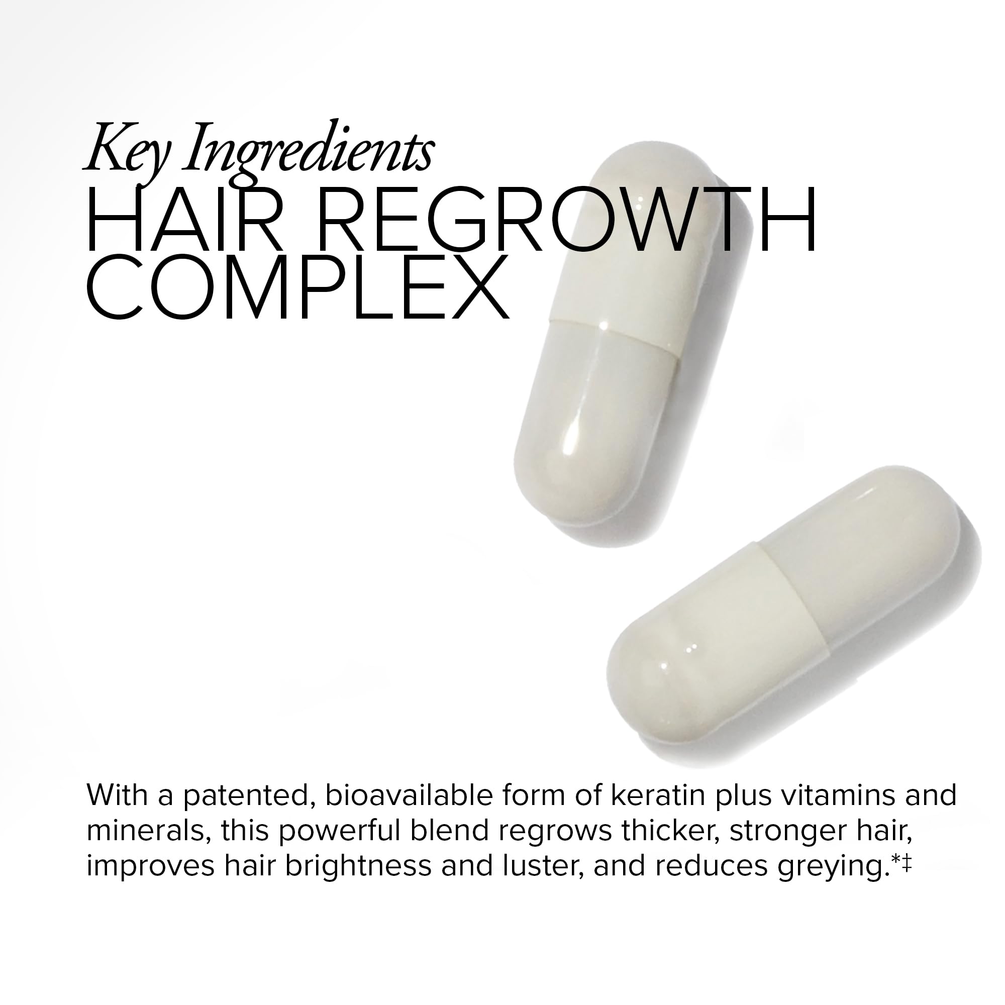 SeroVital Hair Regeneres - Formulated For Women Seeking Enhanced Hair Growth - Supports Noticeable Decrease in Age-Related Hair Loss and Shedding - (60 Count)