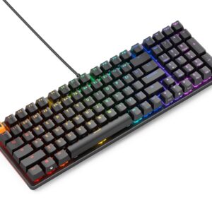 Glorious Gaming Keyboard - GMMK 2 - TKL Hot Swappable Mechanical Keyboard, Red Switches, Wired, TKL Gaming Keyboard, Compact Keyboard - Full Size Keyboard (Black RGB Keyboard) (Renewed)