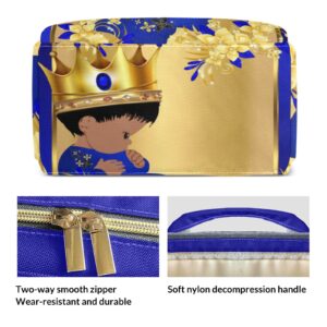 XIUCOO Personalized Gold Blue Cute Baby Boy Diaper Bag Backpack with Name Custom Nappy Mommy Bags for Baby Girl Boy Gifts