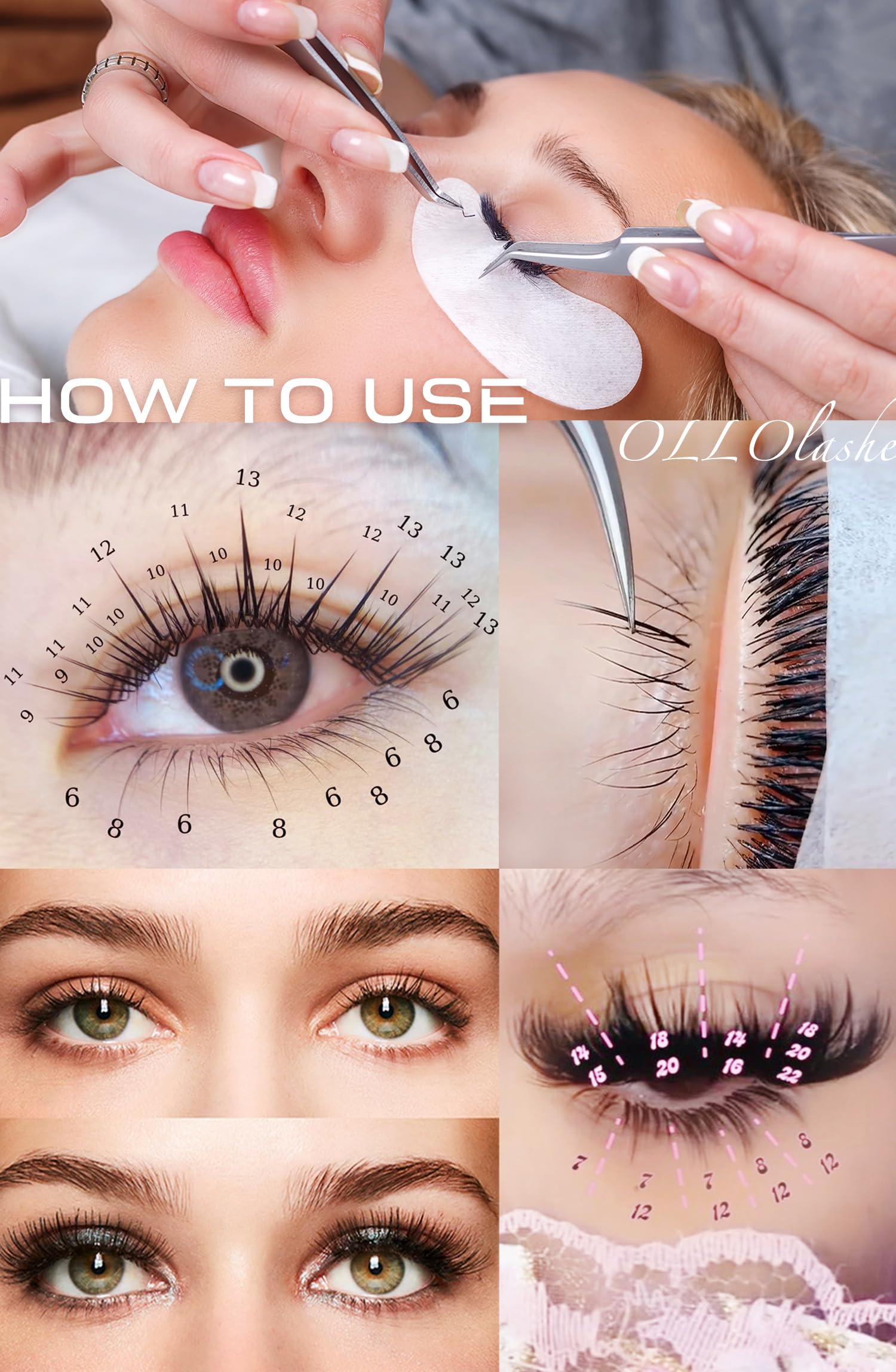 Bottom Lash Extension J Curl 0.05mm Mix4-7mm 4mm 5mm 6mm 7mm Black Color Bottom Lash Extensions (Mix4-7mm 0.05 J Curl)