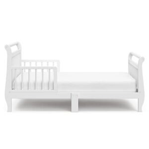 Graco Classic Sleigh Toddler Bed (White) – Includes Toddler Bed Rails, Fits Standard-Size Crib and Toddler Bed Mattress, Traditional Style for Kids Bedroom