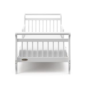 Graco Classic Sleigh Toddler Bed (White) – Includes Toddler Bed Rails, Fits Standard-Size Crib and Toddler Bed Mattress, Traditional Style for Kids Bedroom