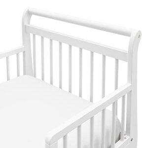 Graco Classic Sleigh Toddler Bed (White) – Includes Toddler Bed Rails, Fits Standard-Size Crib and Toddler Bed Mattress, Traditional Style for Kids Bedroom