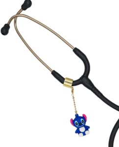 stethoscope charms pendant - blue animal 3d - medical charms