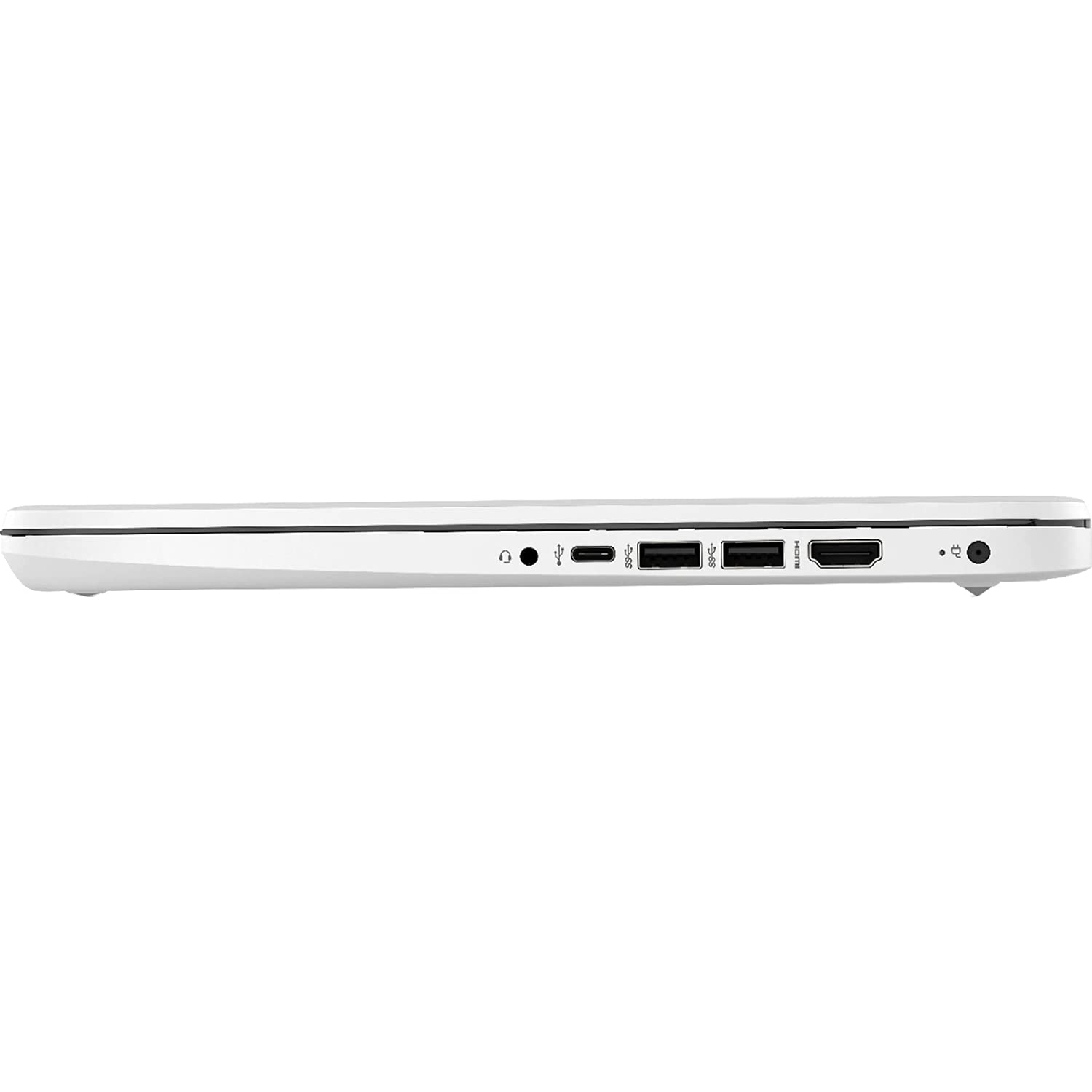 HP 2022 Premium 14-inch HD Thin and Light Laptop, Intel Dual-Core Processor, 16GB RAM, 64GB Storage, Long Battery Life, Webcam, Bluetooth, HDMI, Wi-Fi, White, Windows 11 + 1 Year Microsoft 365