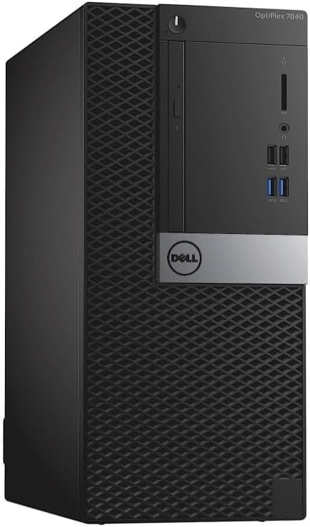 Dell OptiPlex 7040 Mini Tower PC, Intel Quad Core i7-6700 3.40GHz, 32GB DDR4 New 1TB NVMe M.2 SSD 2TB HDD, AX200 Built-in WiFi 6 Bluetooth 5.2 HDMI Wireless Keyboard & Mouse Windows10 Pro (Renewed)