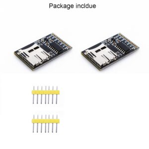 Treedix 2pcs Level Shifting MicroSD Breakout Board with SPI Interface Onboard Level Conversion for Arduino UNO R3