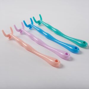 Reusable NO-Waste Dental Floss Handle 2 Counts for Adults and Kids Teeth Cleaning Interdental Brush Unflavored Floss Picks Colorful Design floas Holder Flosser