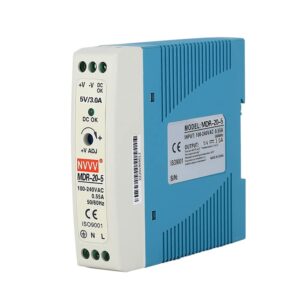 mdr-20-5 ac to dc din-rail power supply 5v 3 amp 15w